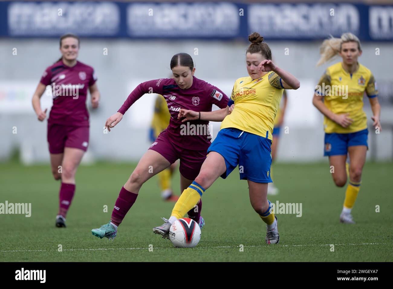 Barry, UK. 4th February 2024. Lauren Harris of Barry Town United ...