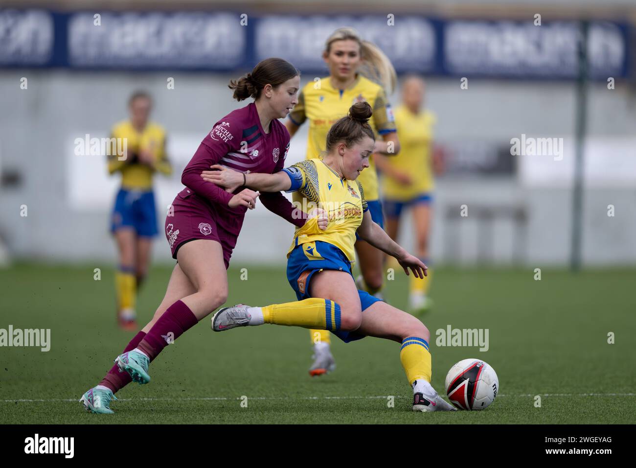 Barry, UK. 4th February 2024. Lauren Harris of Barry Town United ...
