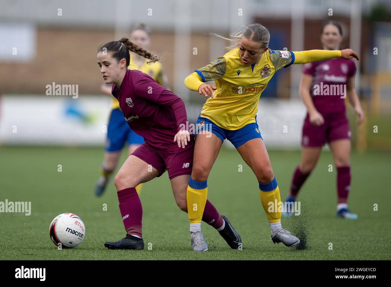 Barry, UK. 4th February 2024. Olivia Basham of Cardiff City Women ...