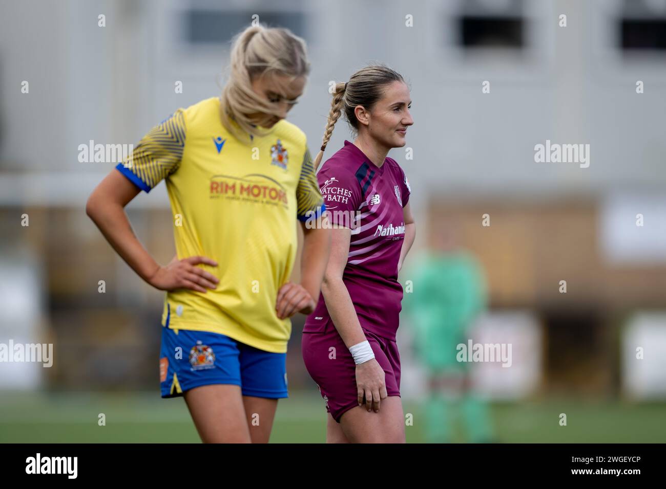 Barry, UK. 4th February 2024. Hannah Power of Cardiff City Women during ...