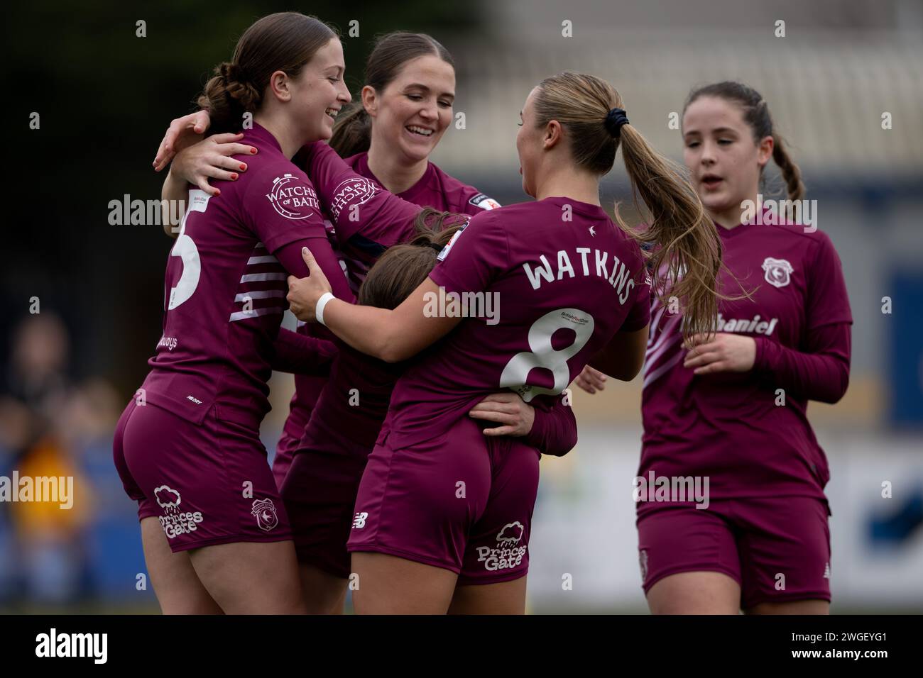 Barry, UK. 4th February 2024. Mikayla Cook of Cardiff City Women ...