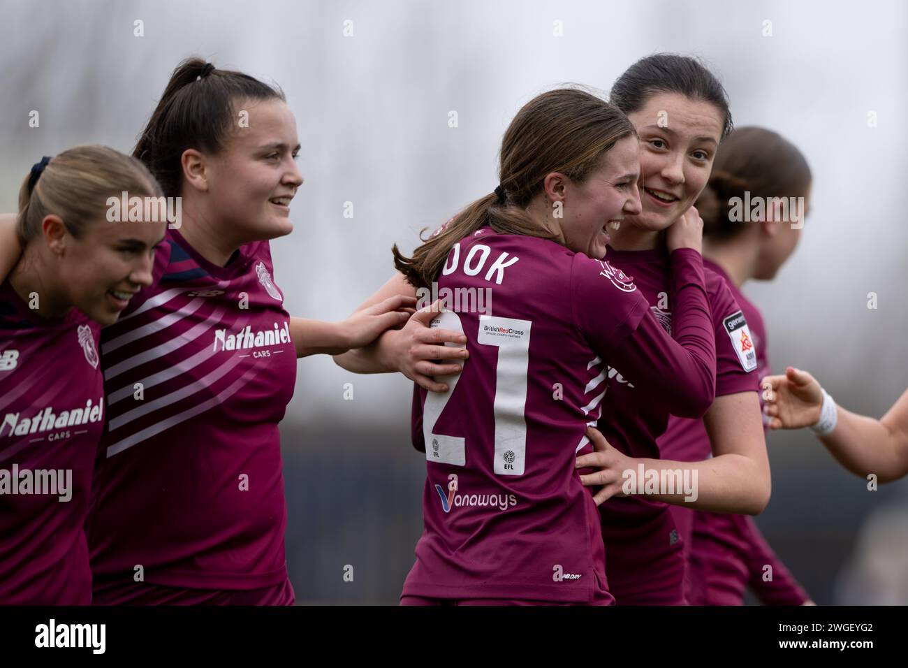 Barry, UK. 4th February 2024. Mikayla Cook of Cardiff City Women ...