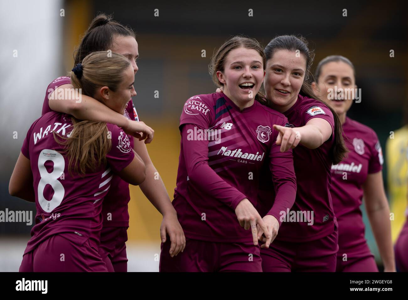 Barry, UK. 4th February 2024. Mikayla Cook of Cardiff City Women ...