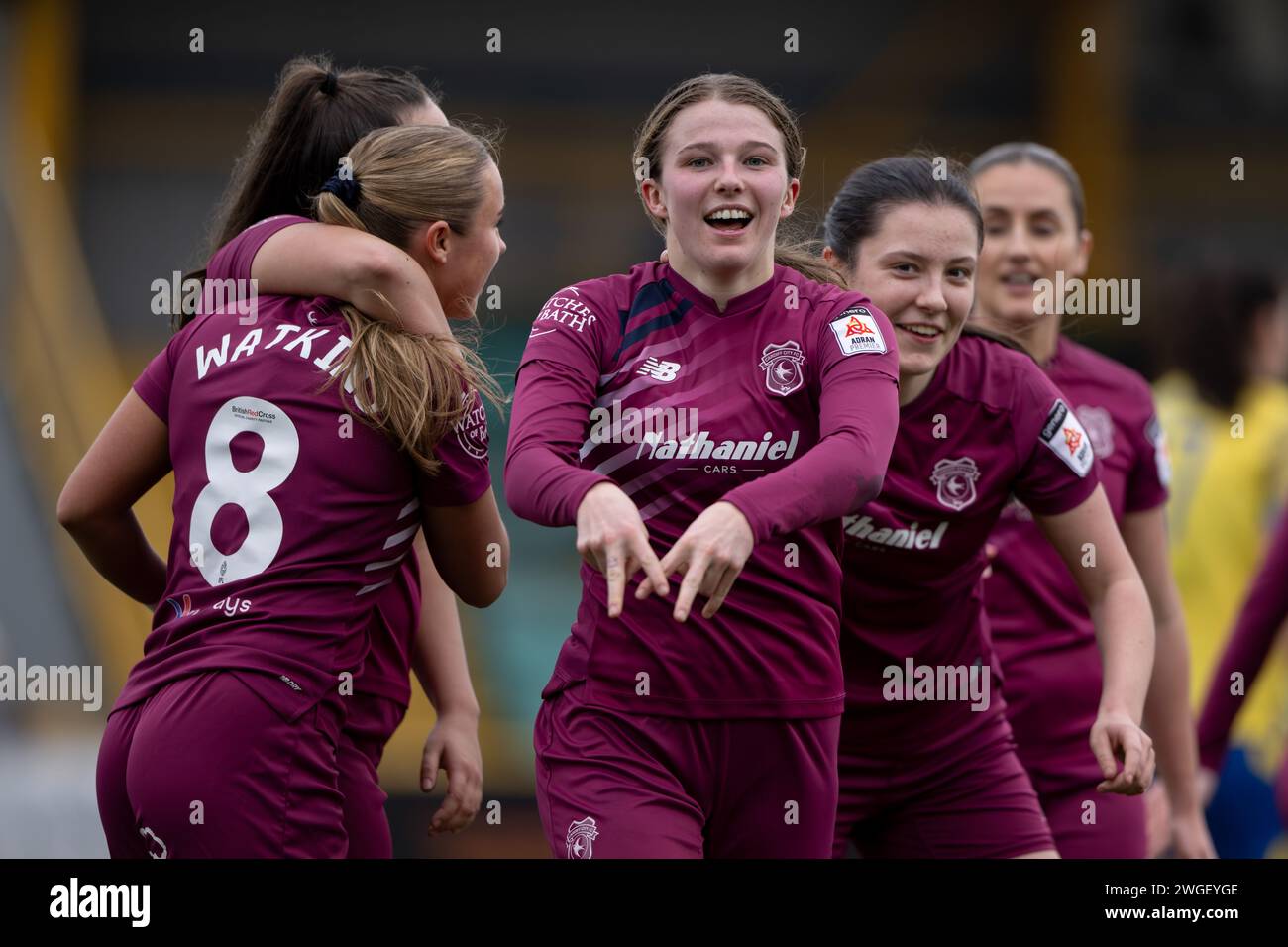 Barry, UK. 4th February 2024. Mikayla Cook of Cardiff City Women ...