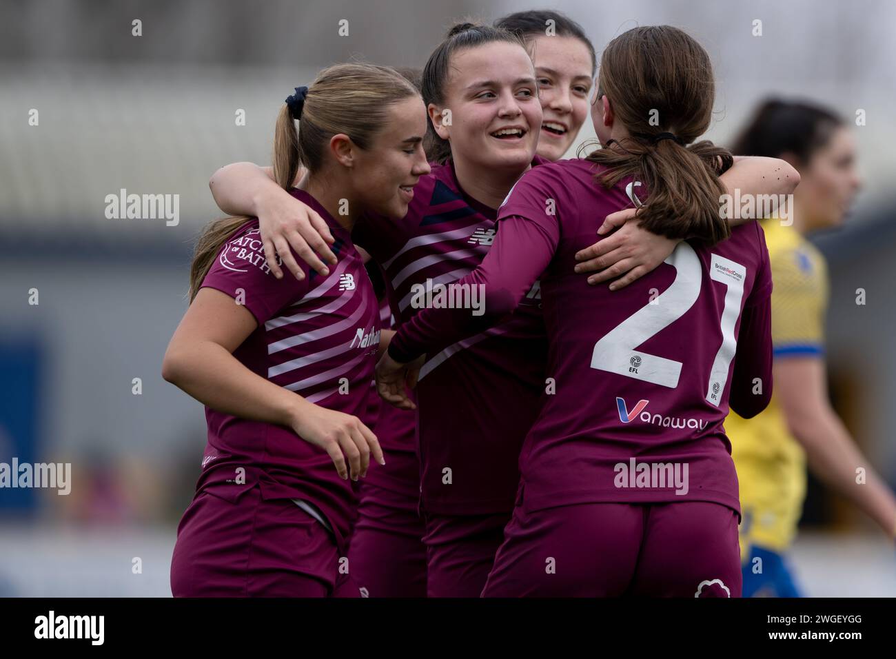 Barry, UK. 4th February 2024. Mikayla Cook of Cardiff City Women ...