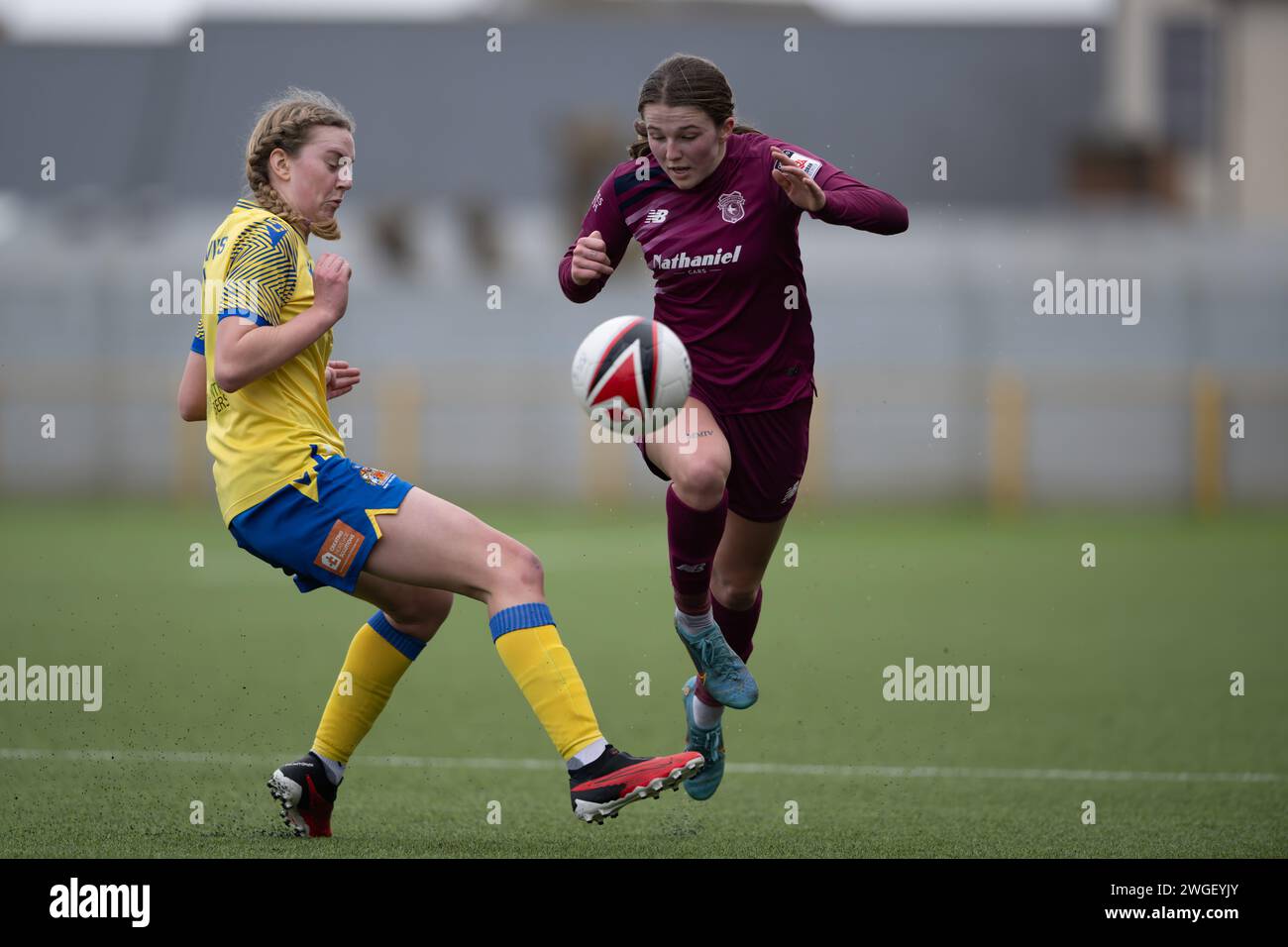 Barry, UK. 4th February 2024. Mikayla Cook of Cardiff City Women ...