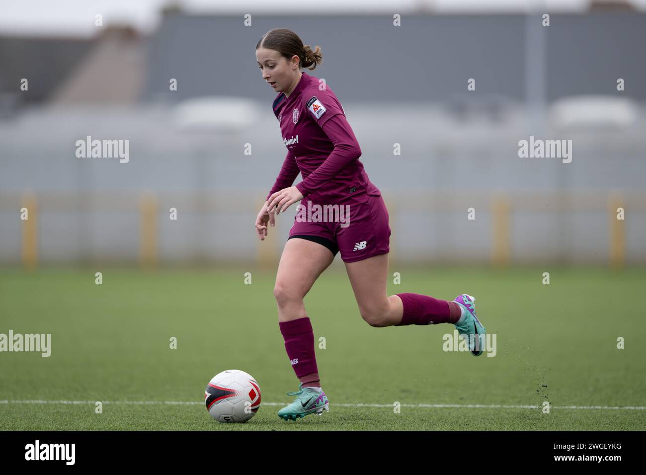 Barry, UK. 4th February 2024. Molly Kehoe of Cardiff City Women during ...
