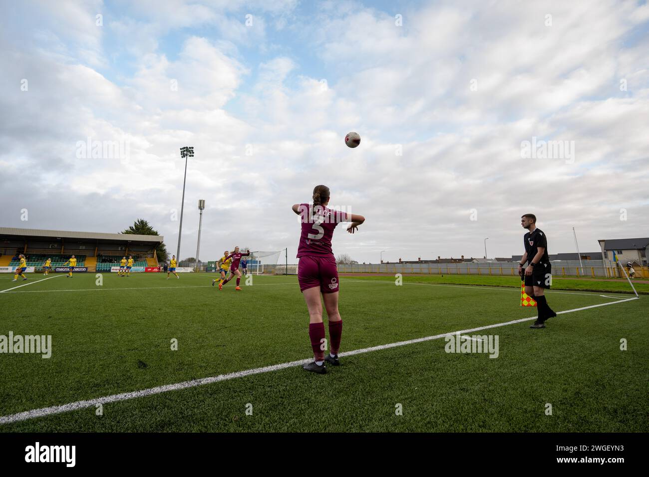 Barry, UK. 4th February 2024. Ffion Price of Cardiff City Women during ...