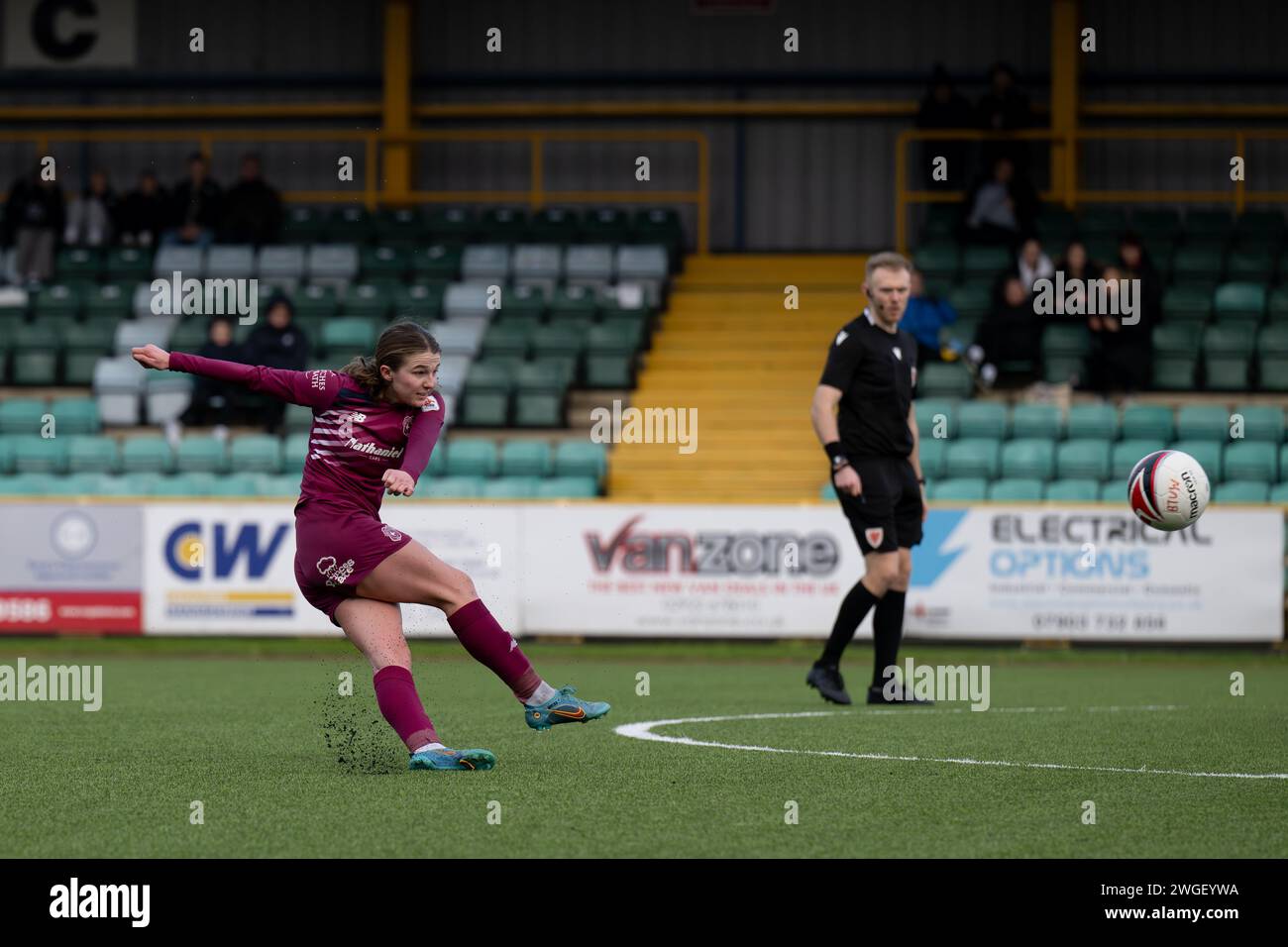 Barry, UK. 4th February 2024. Mikayla Cook of Cardiff City Women during ...