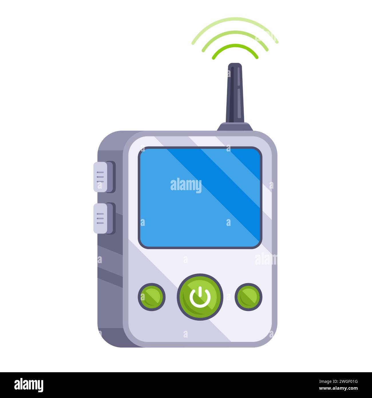 children walkie-talkie for control. flat vector illustration Stock ...