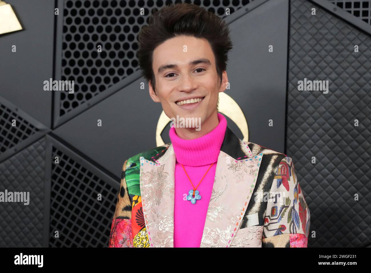 Jacob Collier arrives at the 66th annual Grammy Awards on Sunday, Feb ...