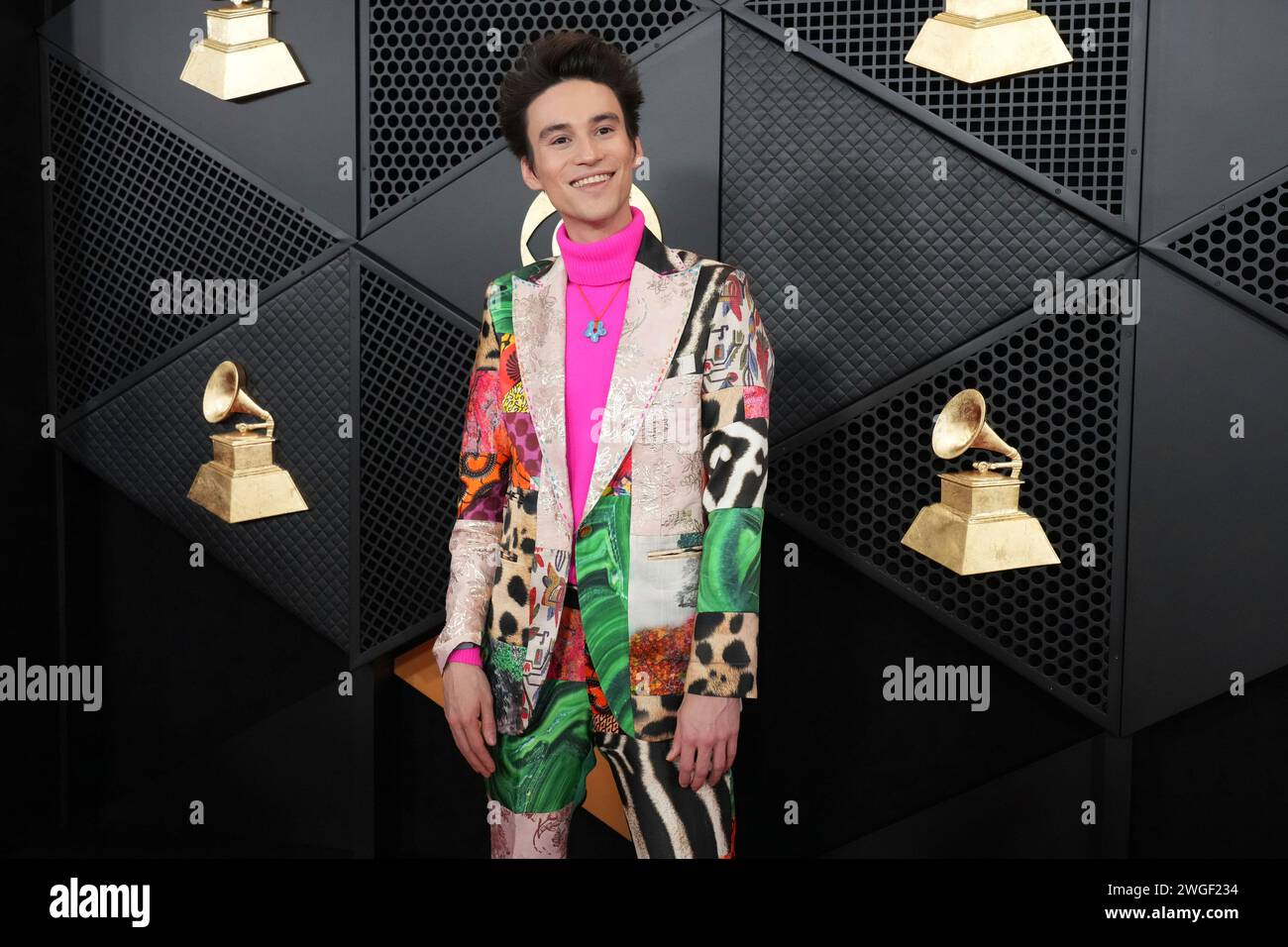 Jacob Collier arrives at the 66th annual Grammy Awards on Sunday, Feb ...