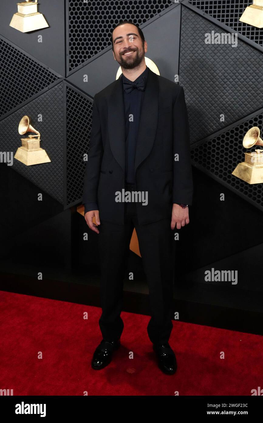 Noah Kahan arrives at the 66th annual Grammy Awards on Sunday, Feb. 4 ...