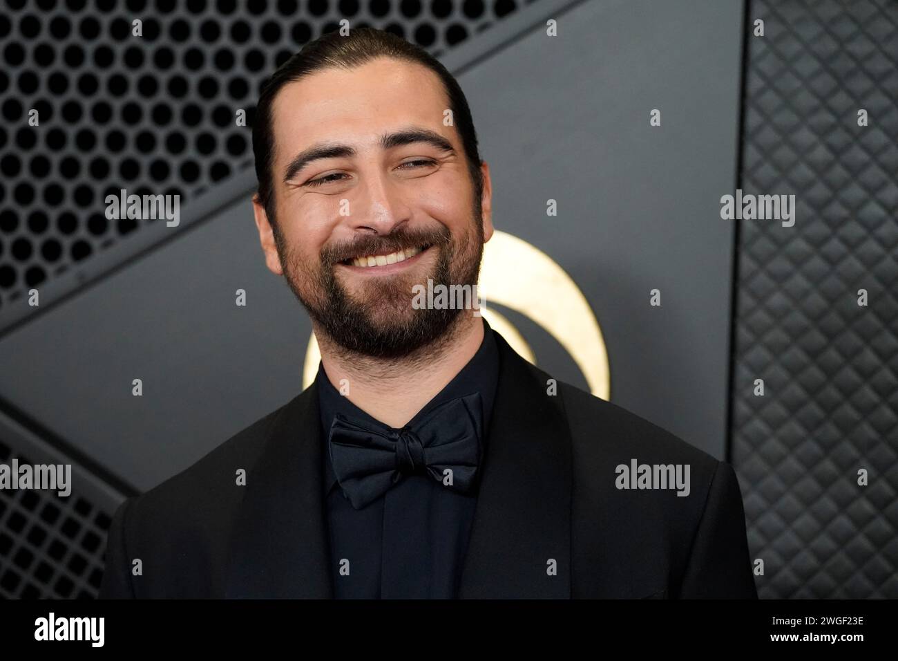 Noah Kahan arrives at the 66th annual Grammy Awards on Sunday, Feb. 4 ...