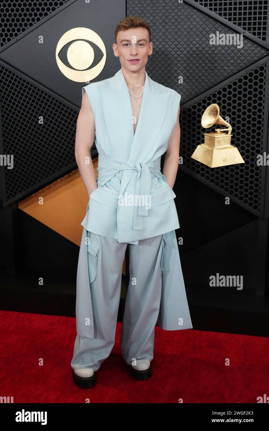 Jake Pedersen arrives at the 66th annual Grammy Awards on Sunday, Feb ...