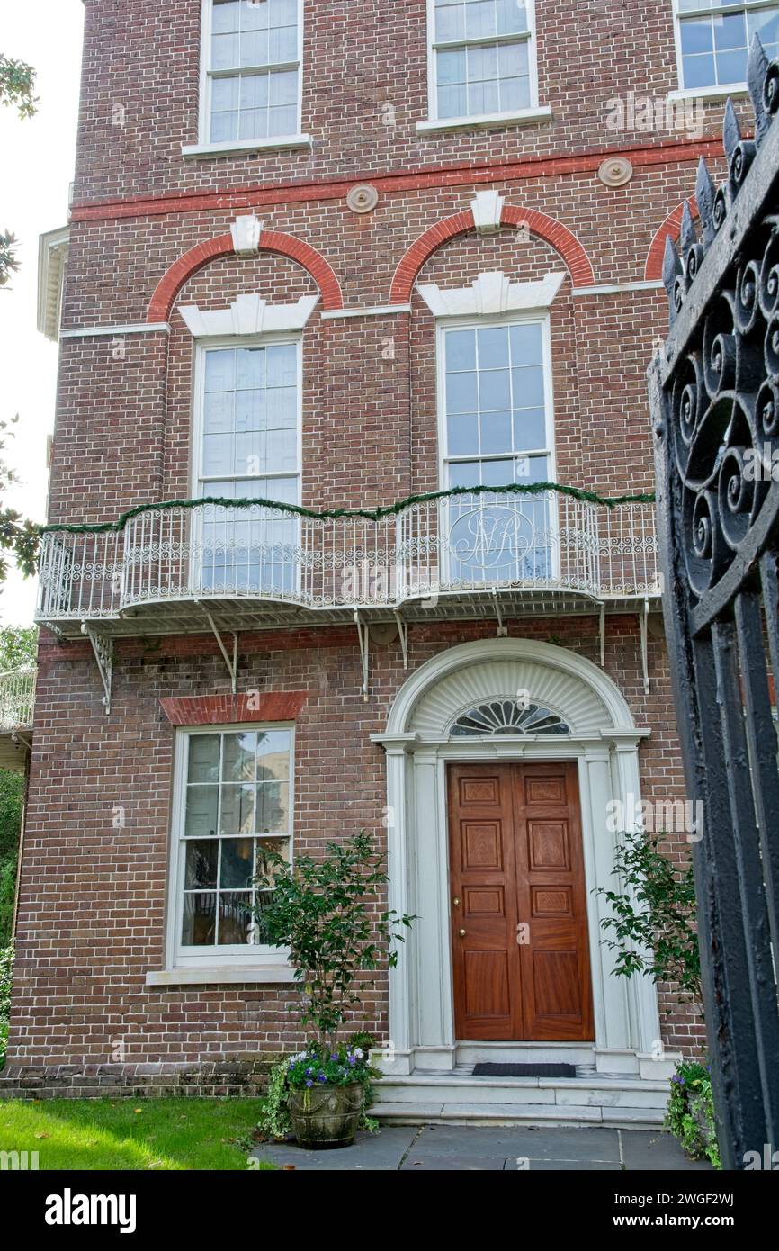 1808 Adam Style Nathaniel Russell house on Meeting street in historic ...