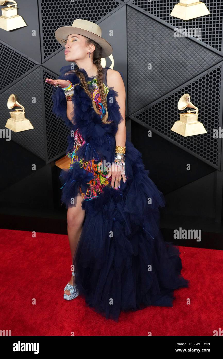 Lauren Daigle arrives at the 66th annual Grammy Awards on Sunday, Feb ...