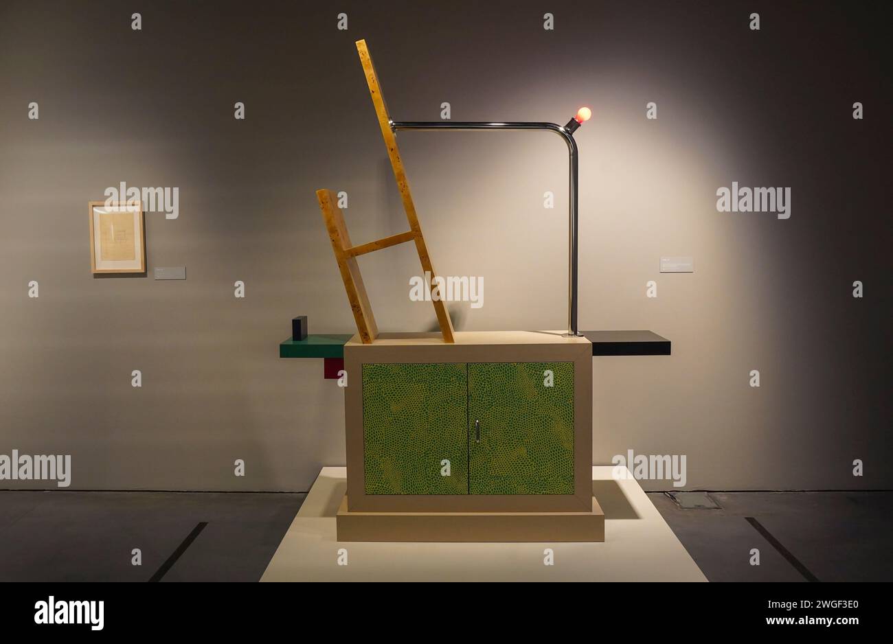 Early Beverly Cabinet by Memphis,Ettore Sottsas on display at Pompidou ...