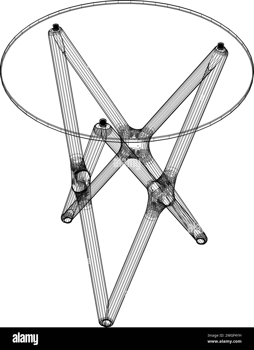 Triangular Table Vector. A Vector Illustration Isolated On White ...