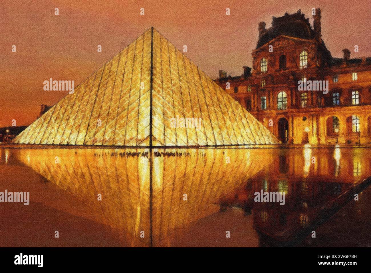 The Louvre Pyramid, Paris, France Stock Photo - Alamy