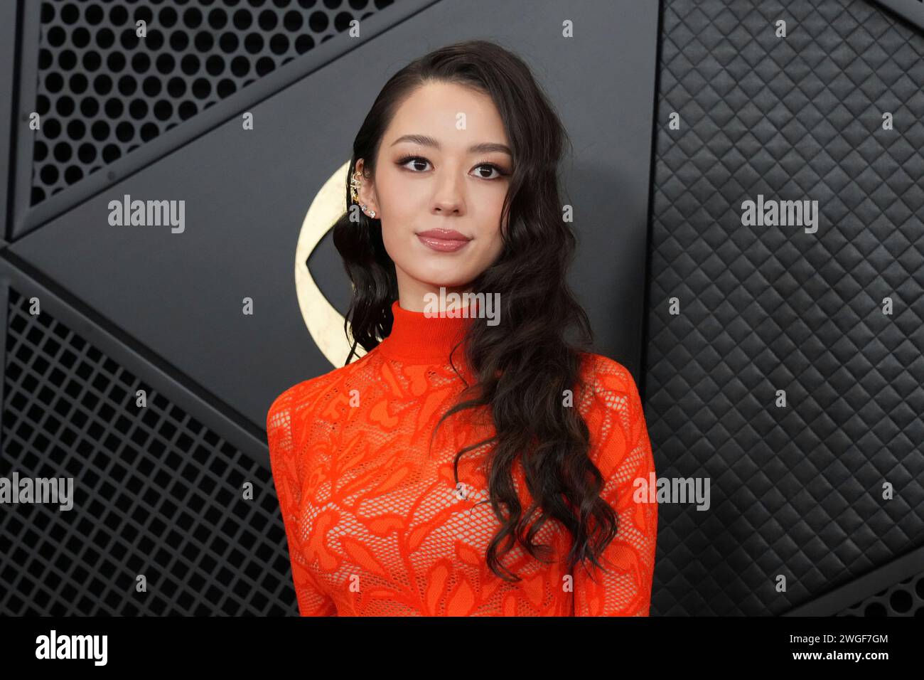 Gina Alice Redlinger arrives at the 66th annual Grammy Awards on Sunday, Feb. 4, 2024, in Los ...