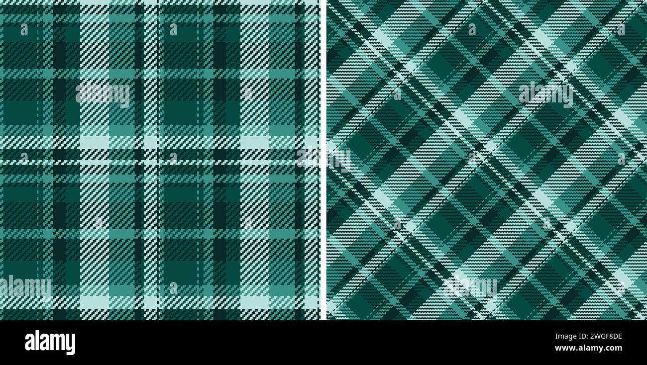 Check texture pattern of tartan plaid fabric with a vector textile ...