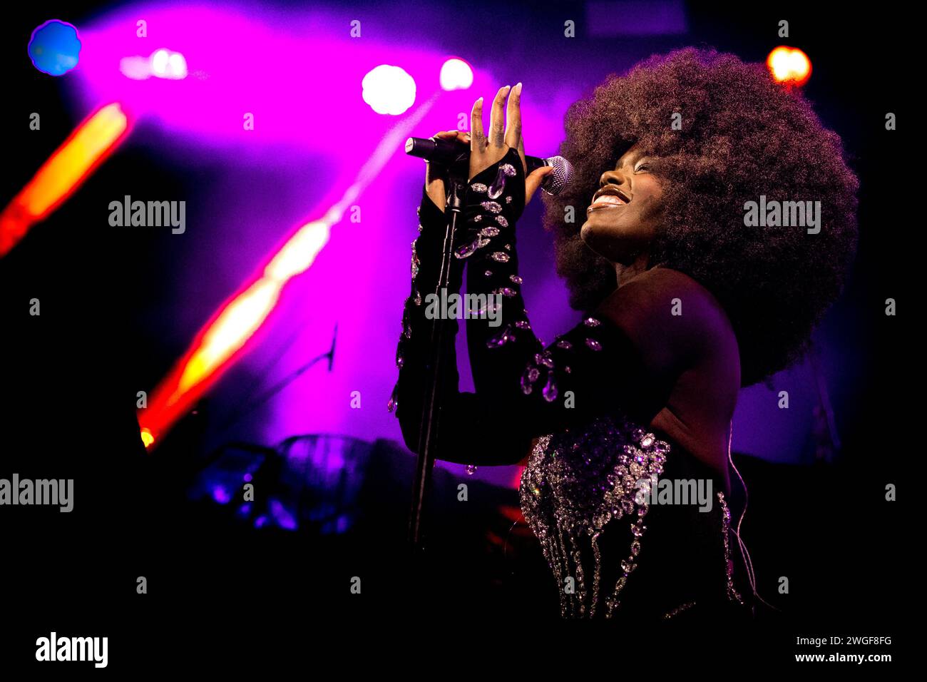 Italy 4 February 2024 Tanerélle Stephens - singer, songwriter and ...