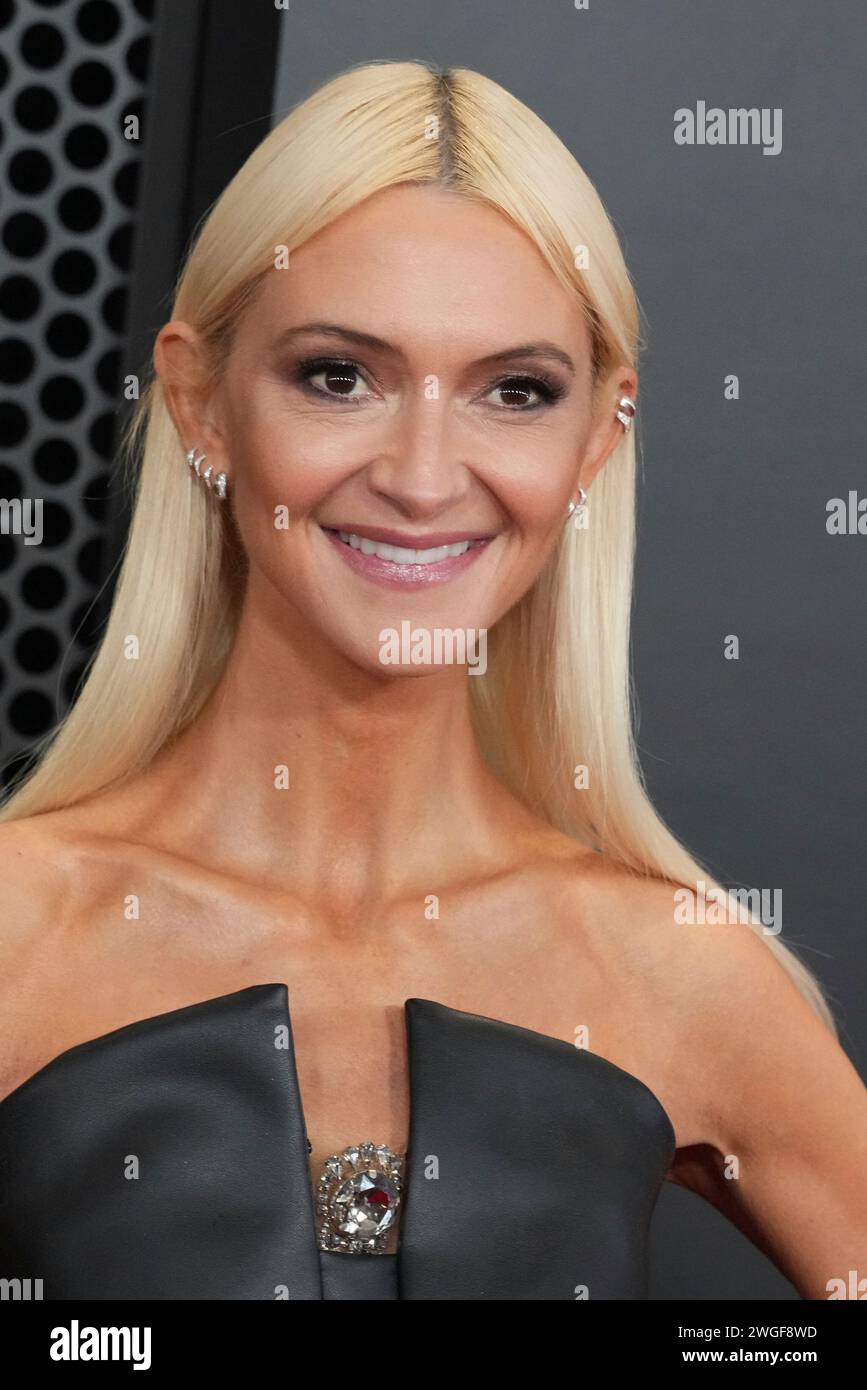 Zanna Roberts Rassi arrives at the 66th annual Grammy Awards on Sunday ...