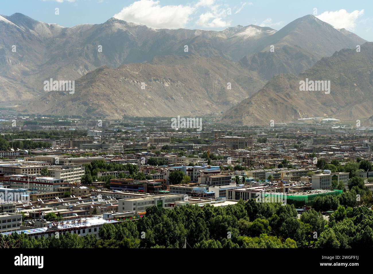 View of lhasa valley hi-res stock photography and images - Alamy