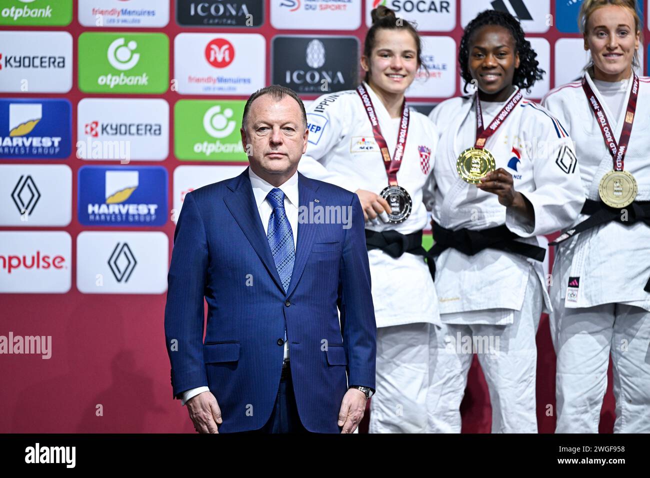 Paris, France. 03rd Feb, 2024. Marius Vizer IJF president during the ...