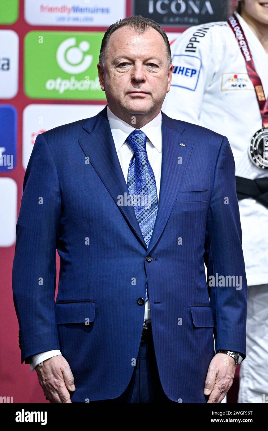 Paris, France. 03rd Feb, 2024. Marius Vizer IJF president during the ...