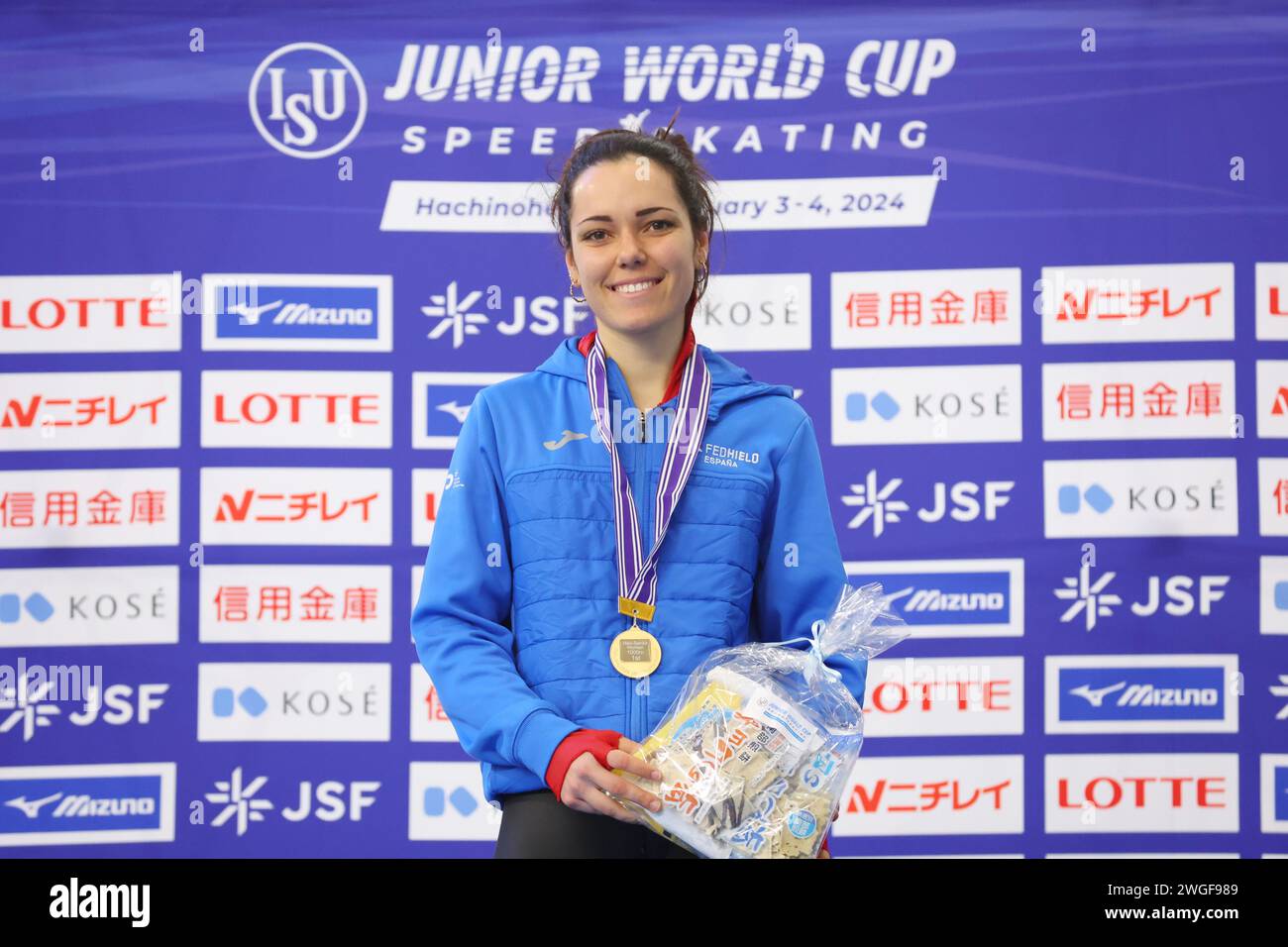 Aomori, Japan. 3rd Feb, 2024. Sara Cabrera (ESP) Speed Skating : ISU ...
