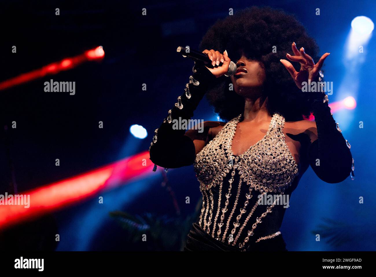 Italy 4 February 2024 Tanerélle Stephens - singer, songwriter and ...