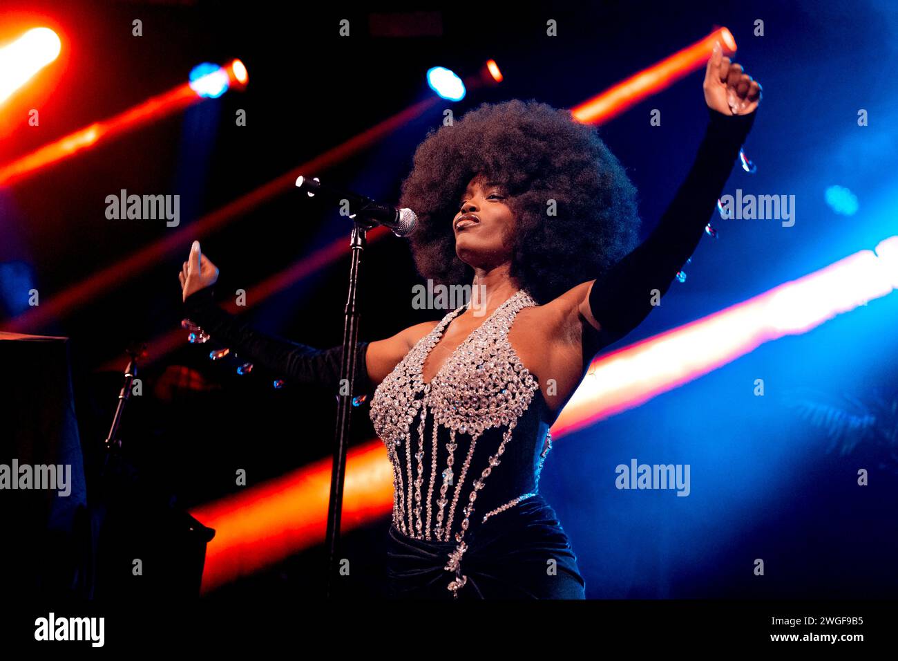 Italy 4 February 2024 Tanerélle Stephens - singer, songwriter and ...