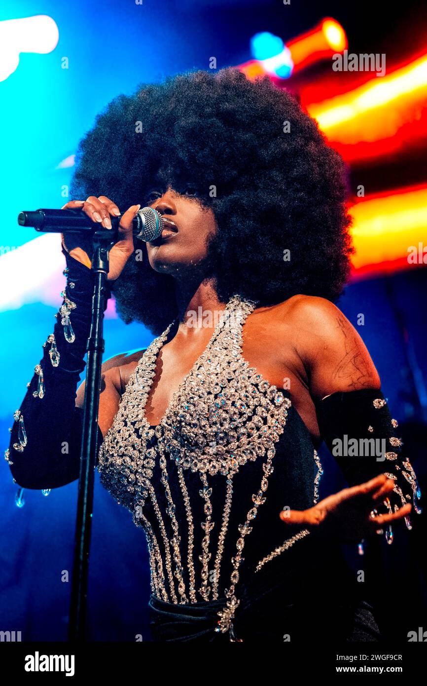 Italy 4 February 2024 Tanerélle Stephens - singer, songwriter and ...
