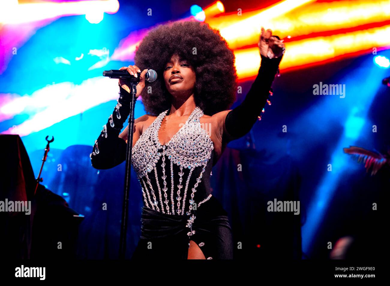 Italy 4 February 2024 Tanerélle Stephens - singer, songwriter and ...