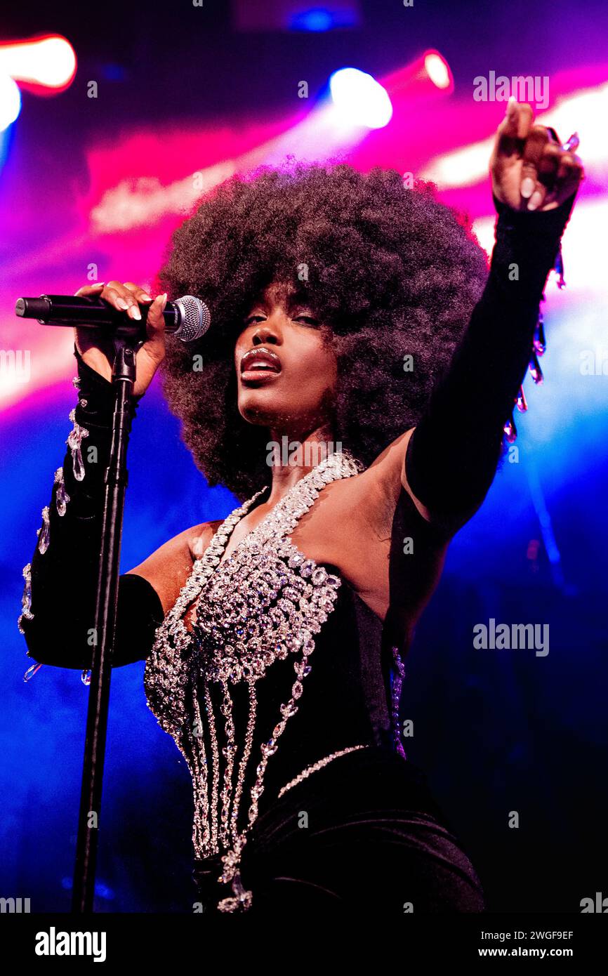 Italy 4 February 2024 Tanerélle Stephens - singer, songwriter and ...