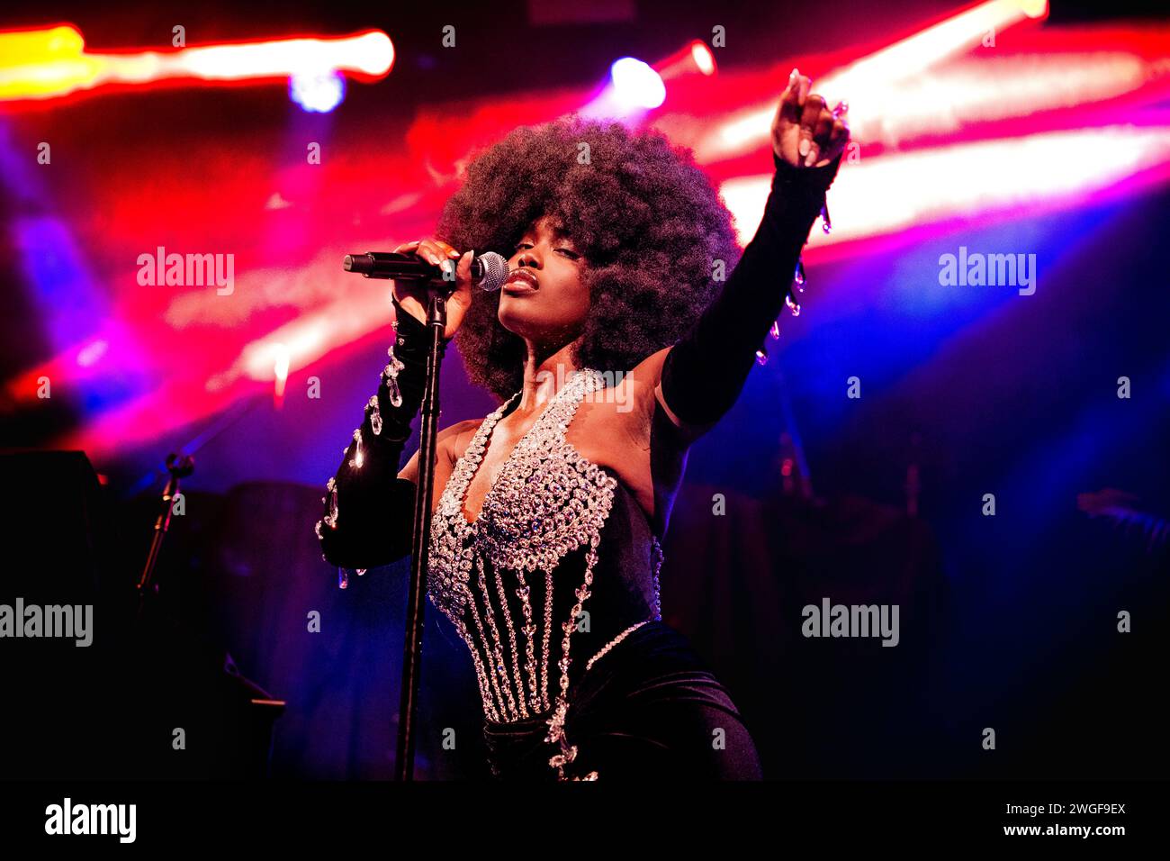 Italy 4 February 2024 Tanerélle Stephens - singer, songwriter and ...