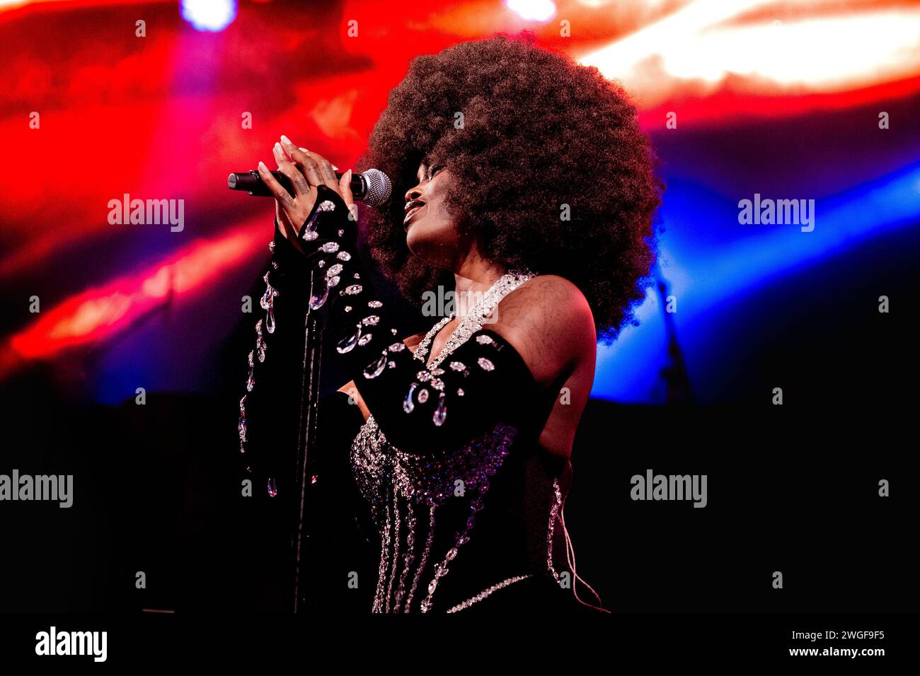 Italy 4 February 2024 Tanerélle Stephens - singer, songwriter and ...
