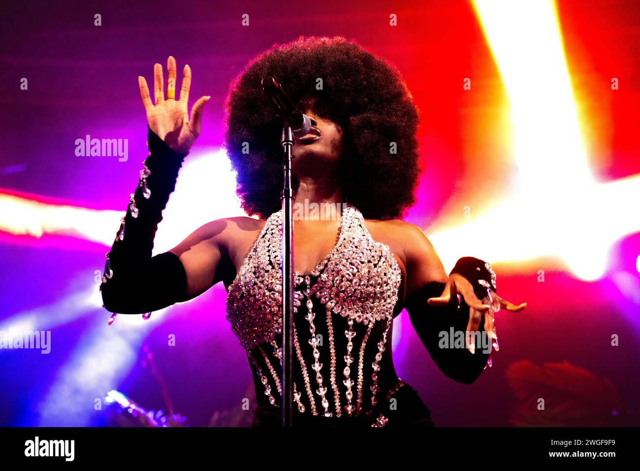 Italy 4 February 2024 Tanerélle Stephens - singer, songwriter and ...