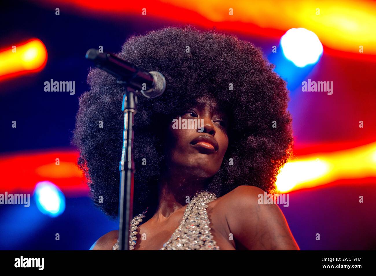 Italy 4 February 2024 Tanerélle Stephens - singer, songwriter and ...