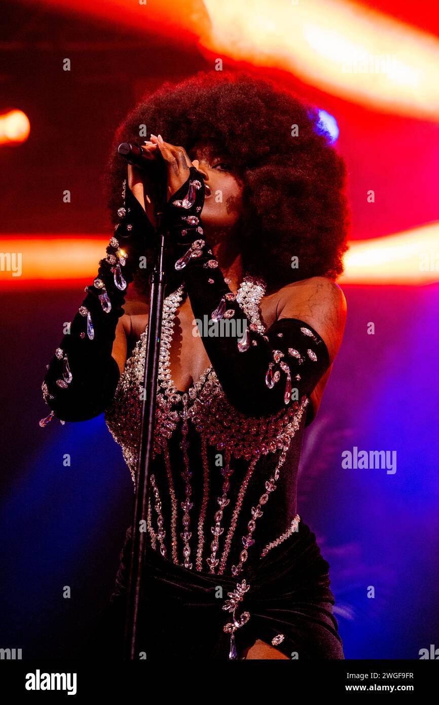 Italy 4 February 2024 Tanerélle Stephens - singer, songwriter and ...