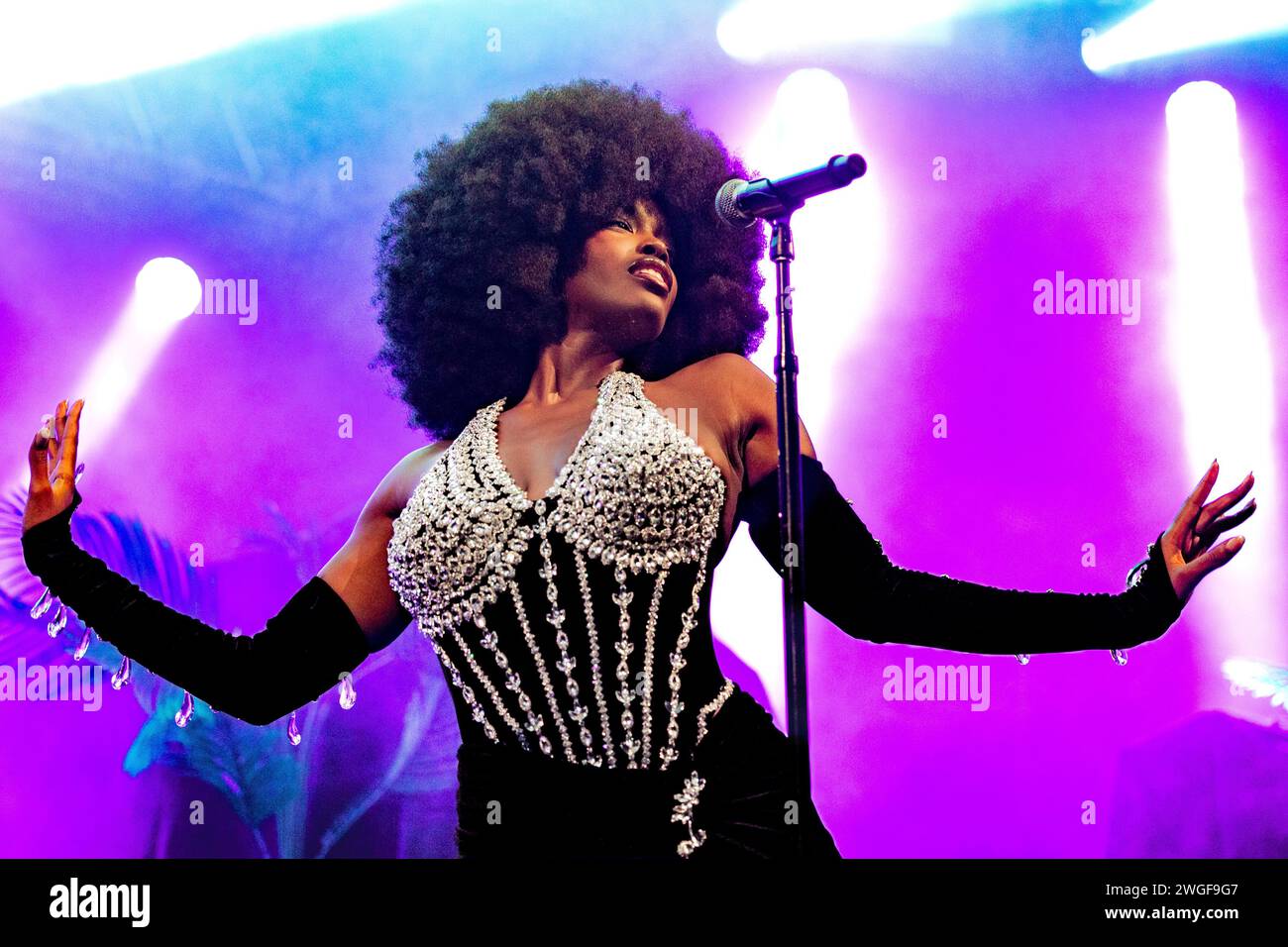 Italy 4 February 2024 Tanerélle Stephens - singer, songwriter and ...