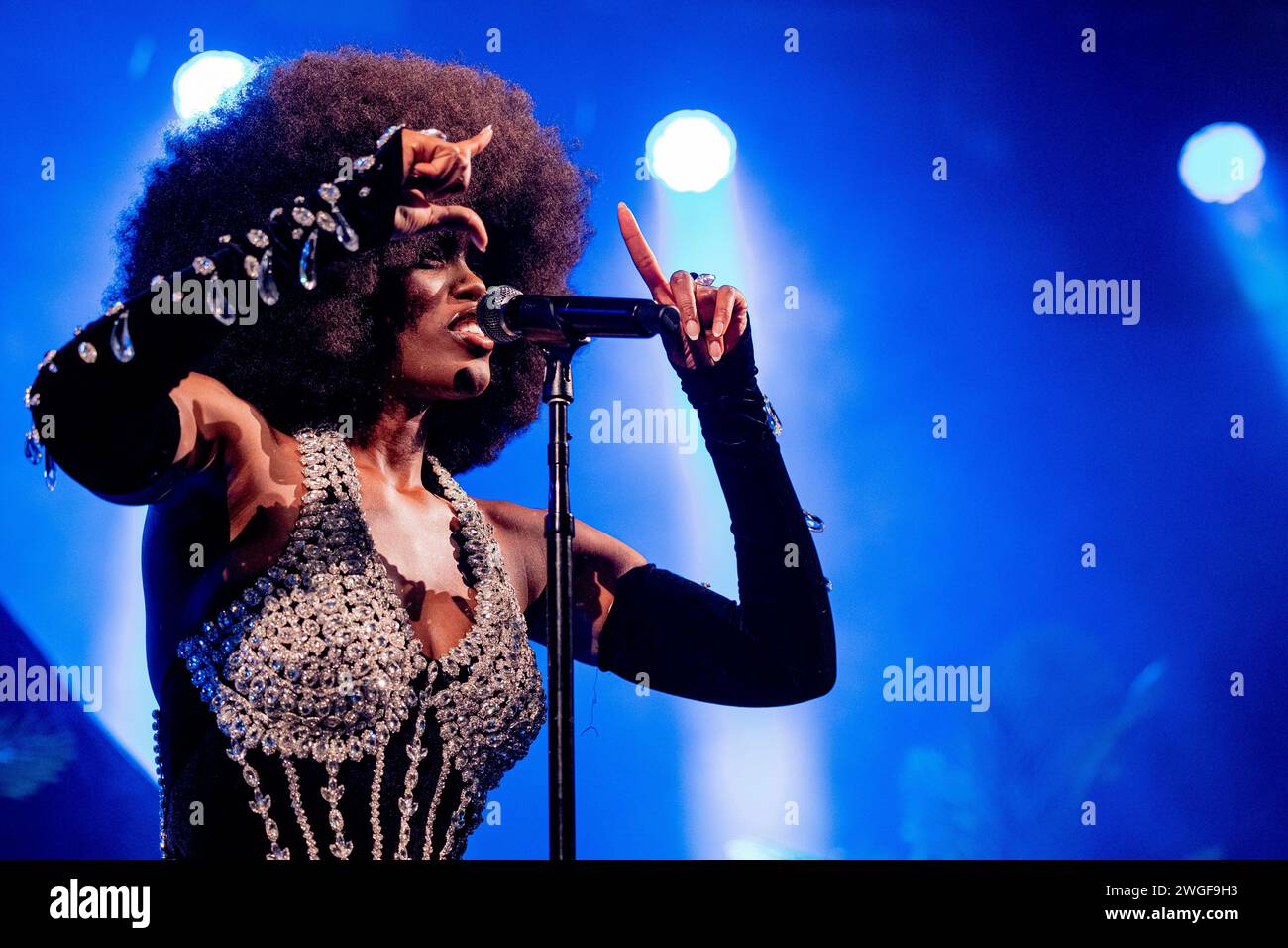 Italy 4 February 2024 Tanerélle Stephens - singer, songwriter and ...
