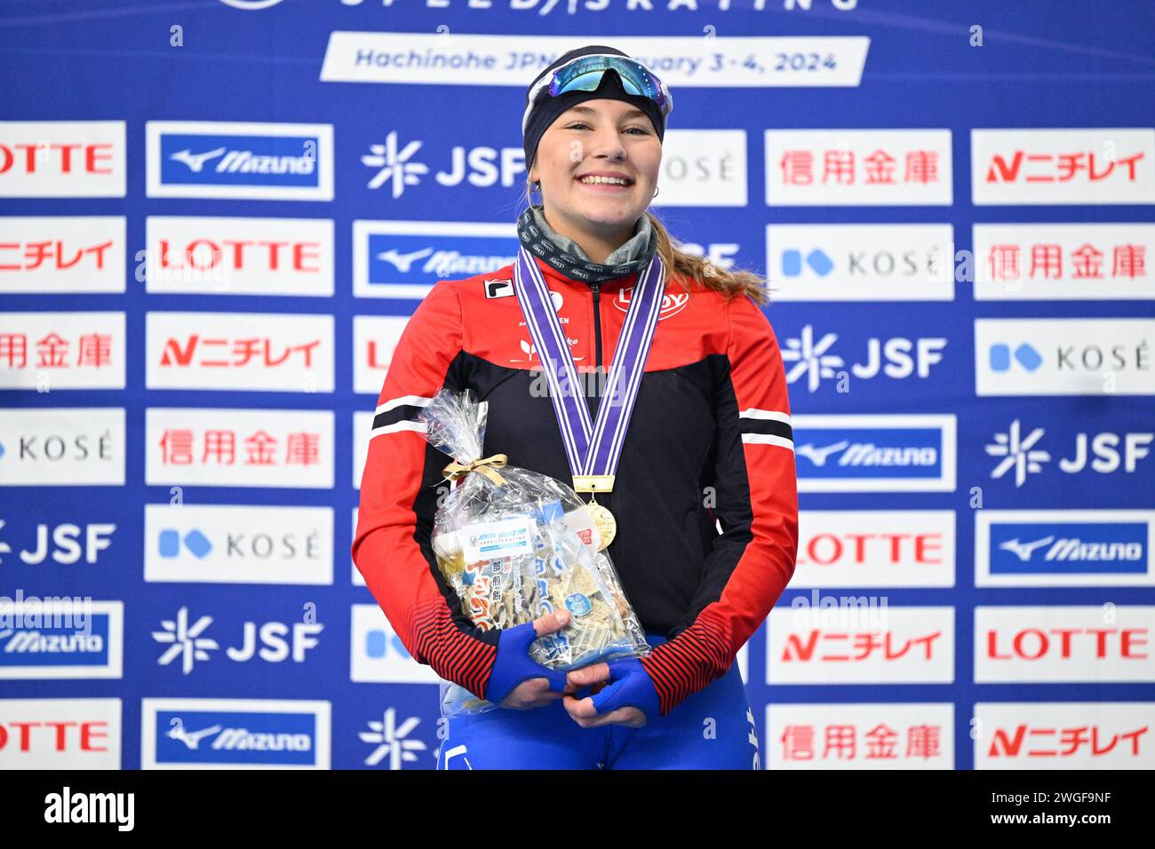 Aomori, Japan. Credit: MATSUO. 3rd Feb, 2024. Aurora Grinden Lovas (NOR ...