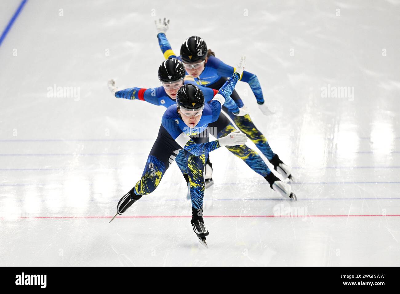 Aomori, Japan. Credit: MATSUO. 3rd Feb, 2024. Kazakhstan team group ...