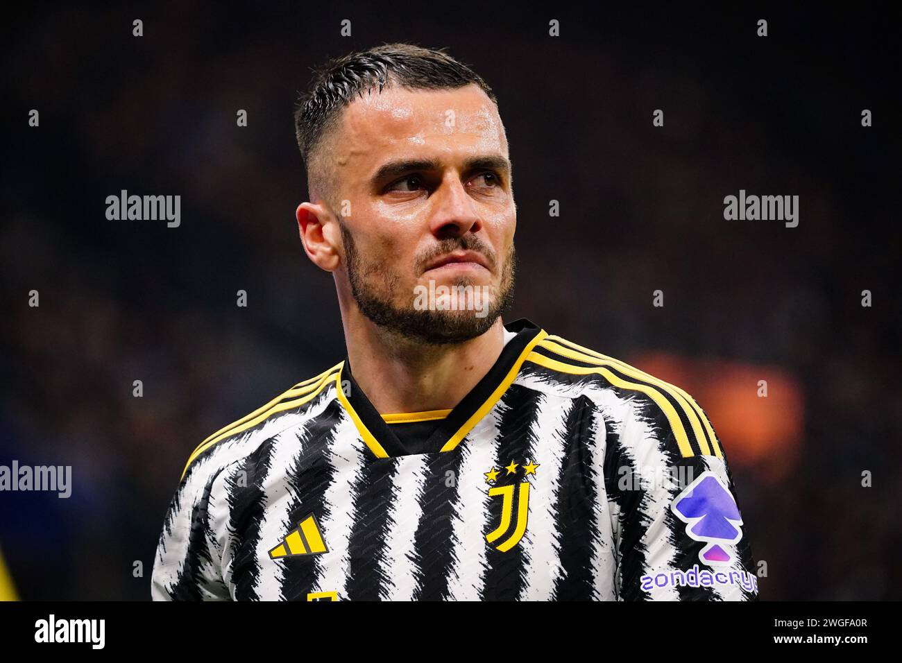 Milan, Italy. 4 Feb, 2024. Filip Kostic (Juventus FC) during the ...