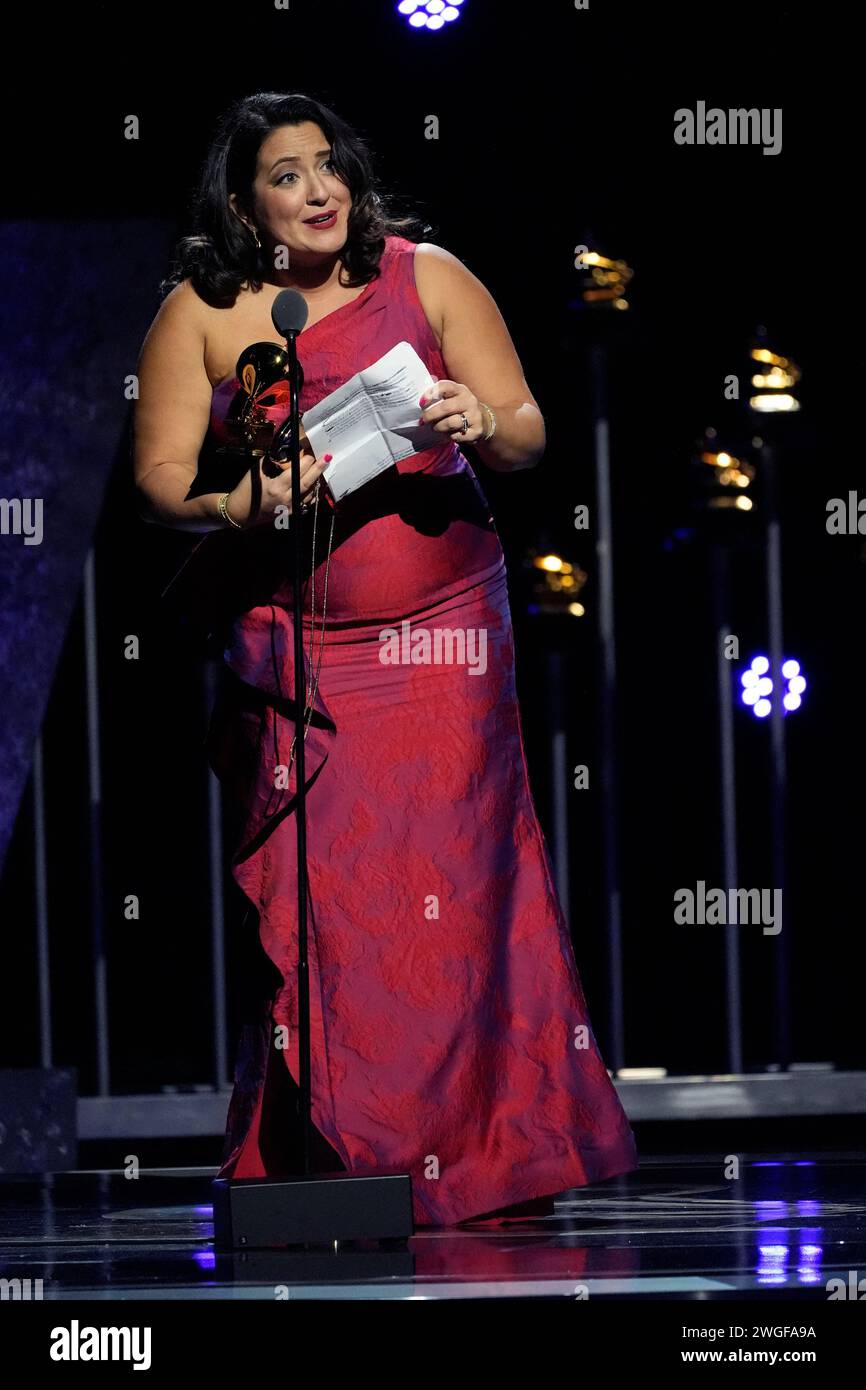 Nicole Zuraitis accepts the award for best jazz vocal album for "How ...