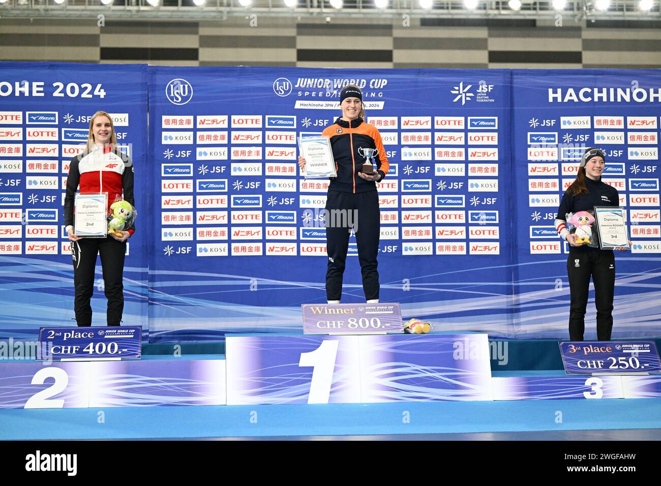 (L-R) Wiktoria DBROWSKA (POL), Meike VEEN (NED), Jeannine ROSNER (AUT ...
