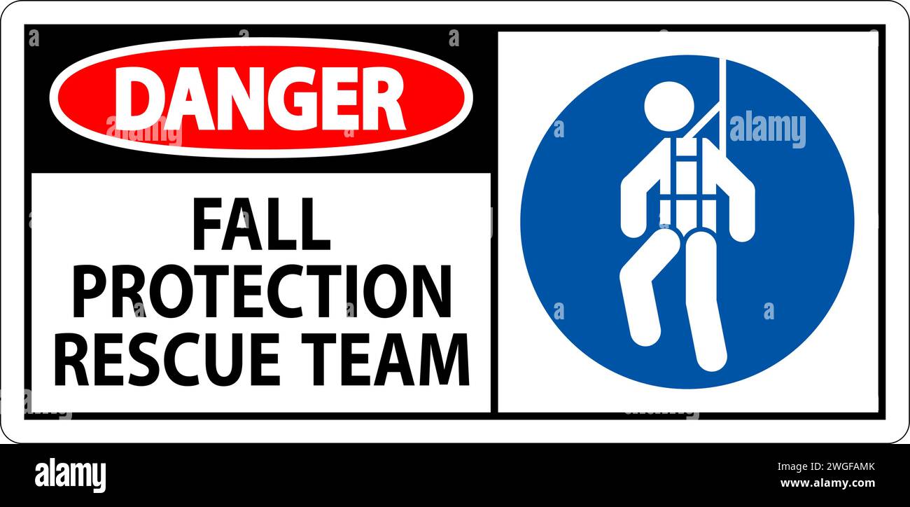 Danger fall protection rescue team hi-res stock photography and images ...